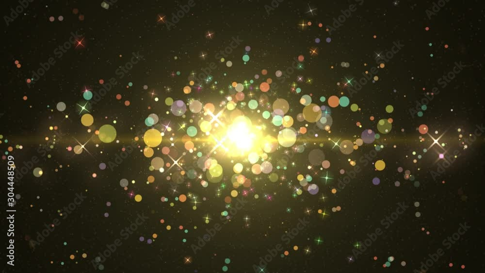 Space gold background with stars. Background gold movement. Universe ...