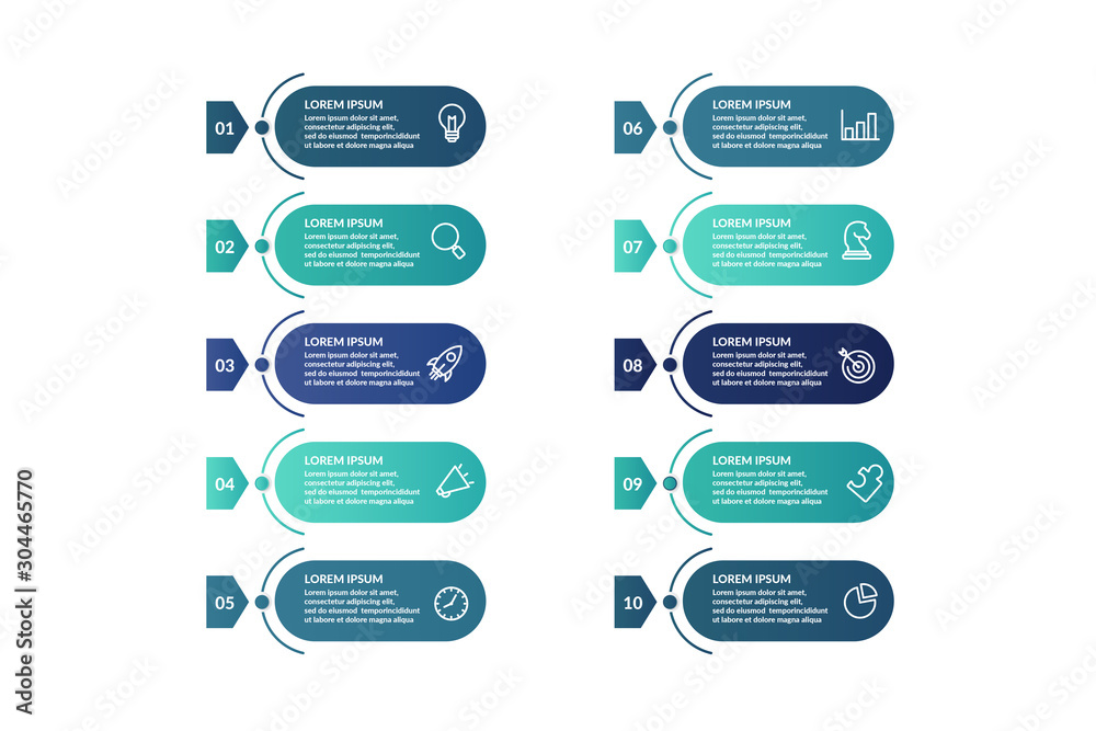 list infographic template design . business infographic concept for ...