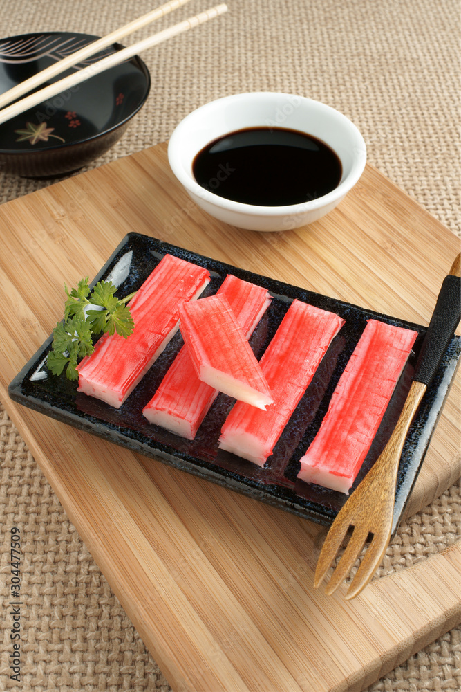 Surimi sticks processed seafood made of white fish Stock Photo | Adobe ...