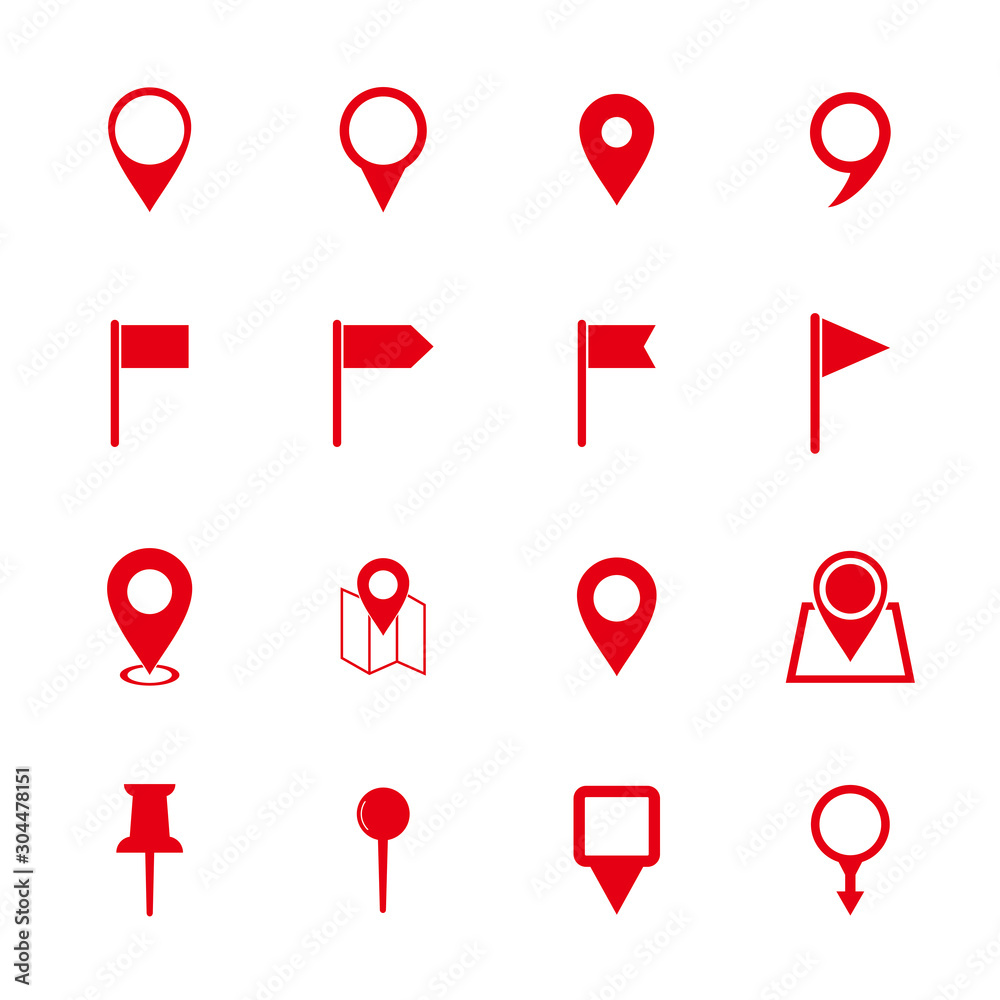 pin maps icon vector design symbol Stock Vector | Adobe Stock