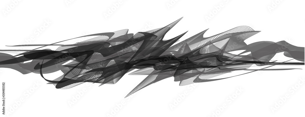 Abstract spiky black and white Sound Wave background,Earthquake wave ...