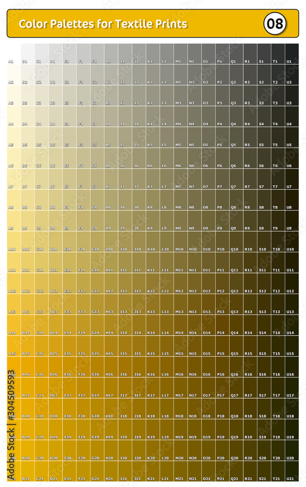 Colors Palette for Textile Prints - 8. Fashion Trend Colors Guide with ...