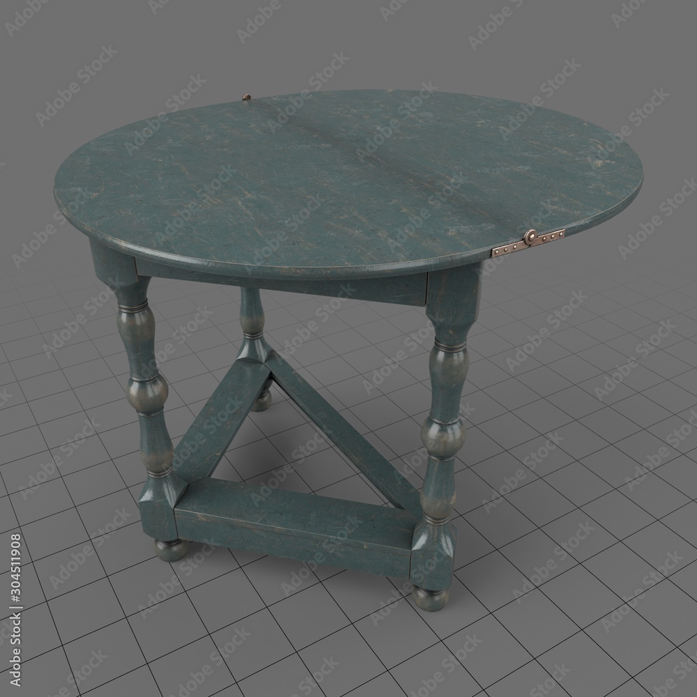 Traditional folding table Stock 3D asset | Adobe Stock