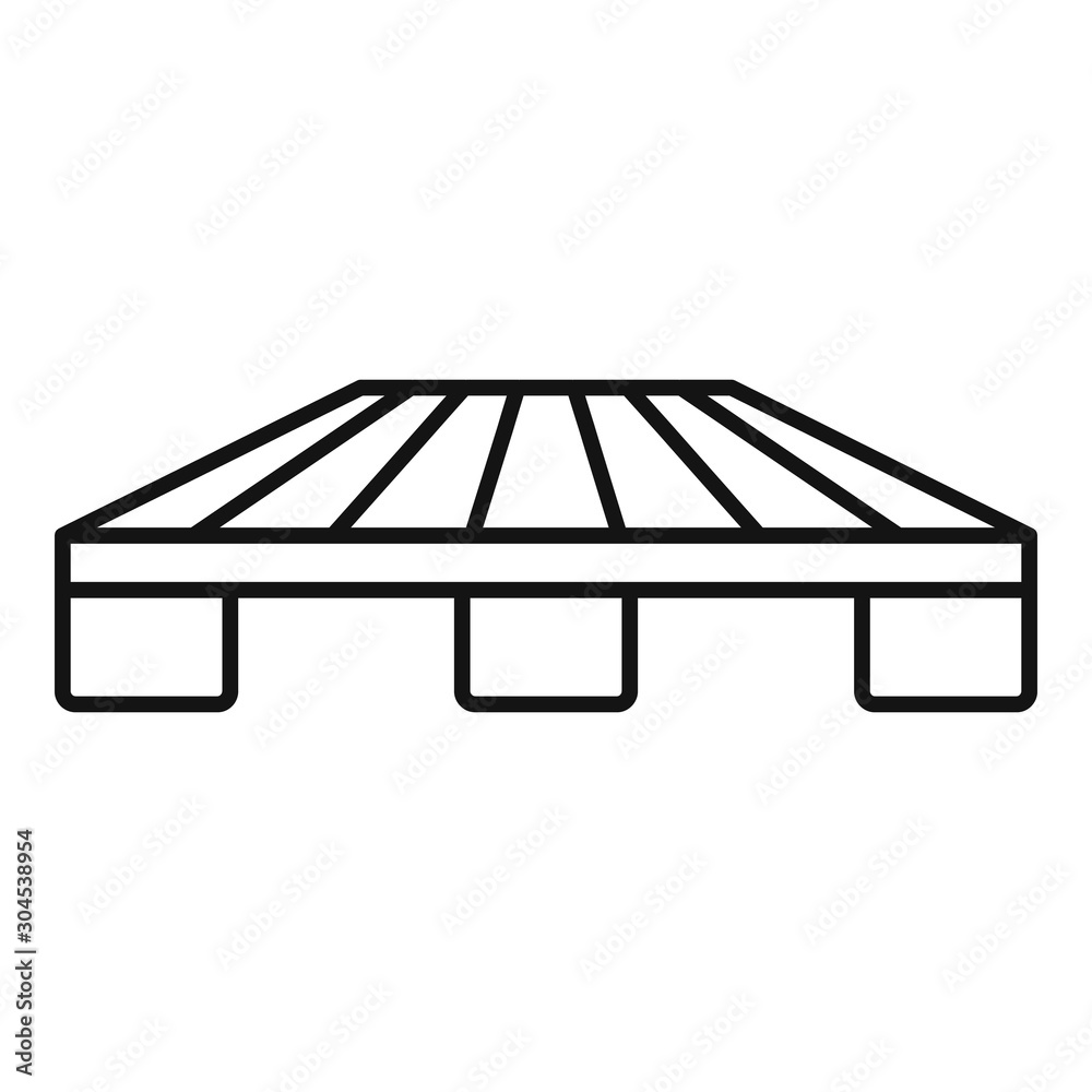 Wood pallet icon. Outline wood pallet vector icon for web design ...