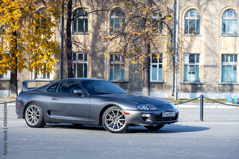 Fotografia do Stock: A very rare Japanese sports car in the back of a ...