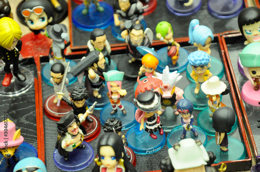 KUALA LUMPUR, MALAYSIA -OCTOBER 6, 2018: Selected focused of fictional ...