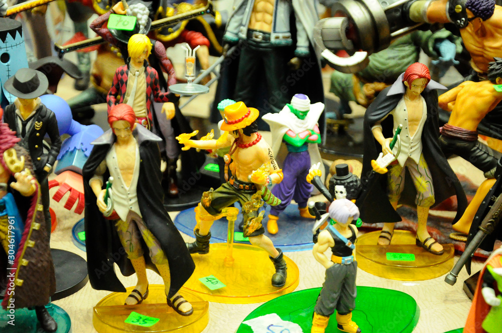 KUALA LUMPUR, MALAYSIA -OCTOBER 6, 2018: Selected focused of fictional ...