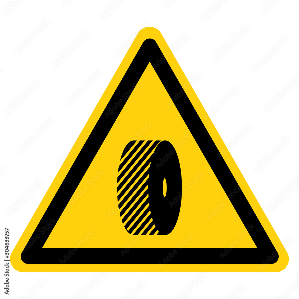 Warning Do Not Change Grinding Wheels Symbol Sign, Vector Illustration ...