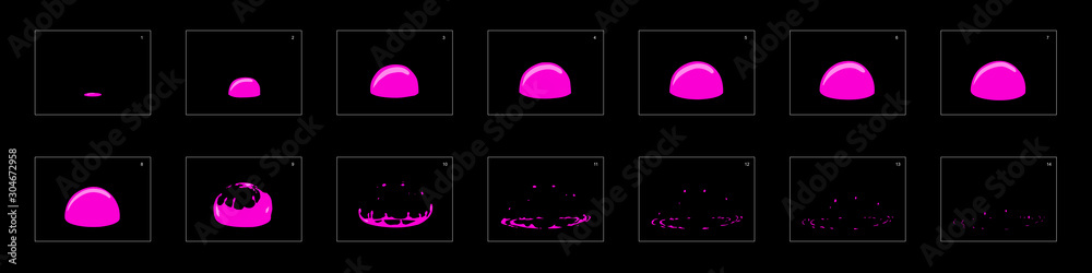 Bubble blast animation effect. poison bubble animation. bubble blast ...