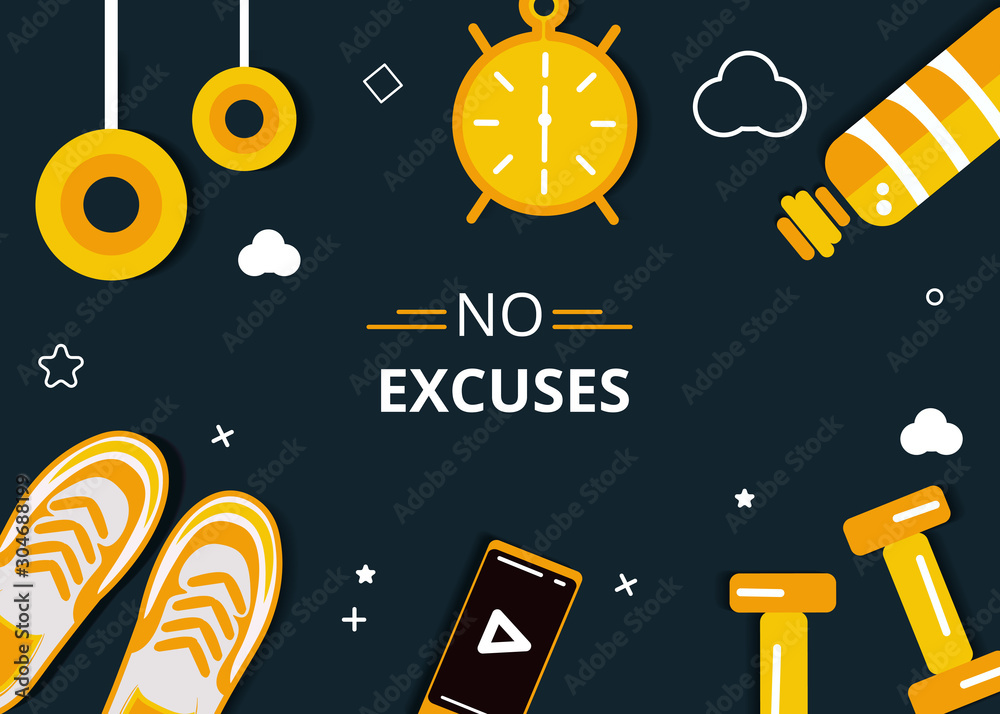 Health and fitness concept vector background. Stock Vector | Adobe Stock