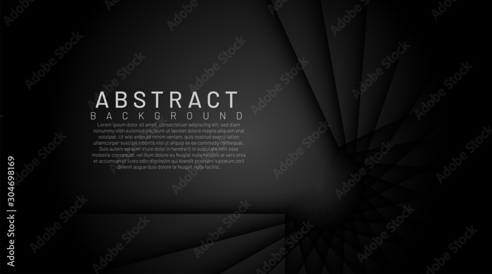 Luxurious dark background with texture overlay layer. Modern dark black ...