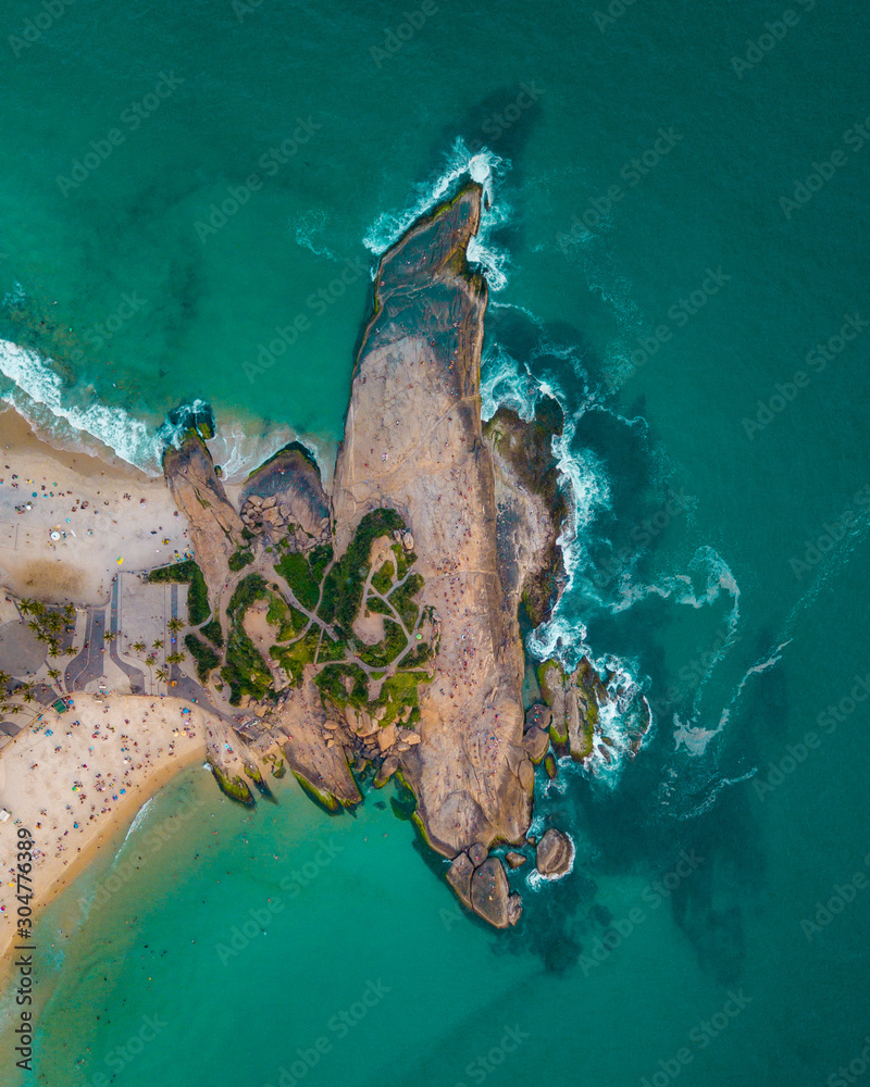 Pedra do Arpoador Copacabana Ipanema Rio de Janeiro Brazil Brasil Praia ...