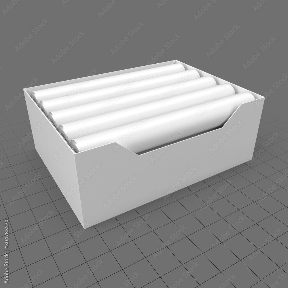 Chewing gums in box Stock 3D asset | Adobe Stock