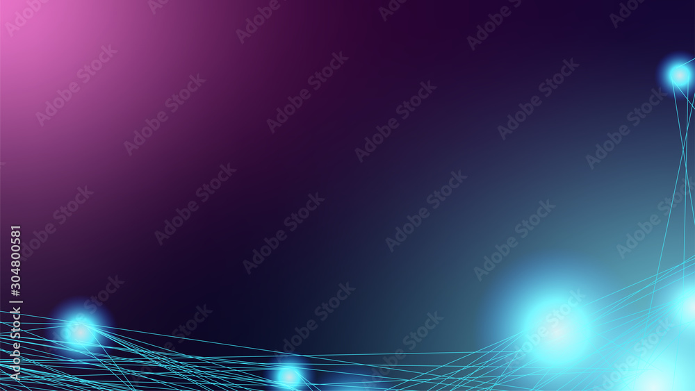 Artificial Intelligence background. AI abstract backdrop. Pink and blue ...