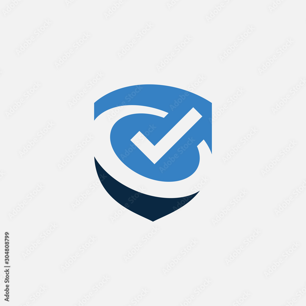 security check icon, logotype vector, protect shield icon vector ...