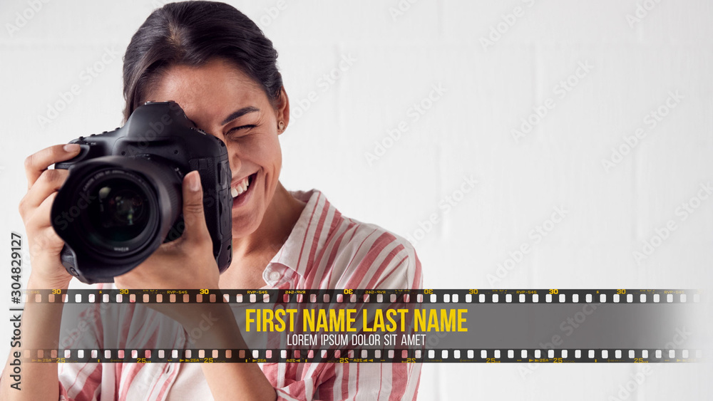 Cine Film Lower Third Stock Template | Adobe Stock