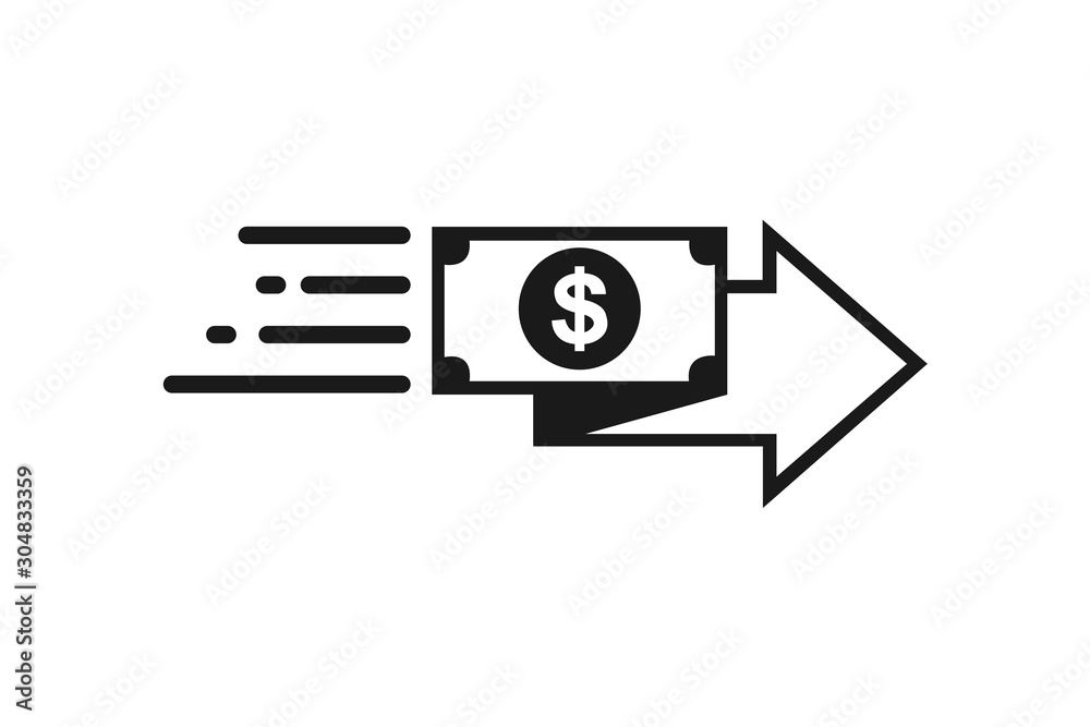 fast money transfer icon, quick money transfer icon, fast pay icon ...