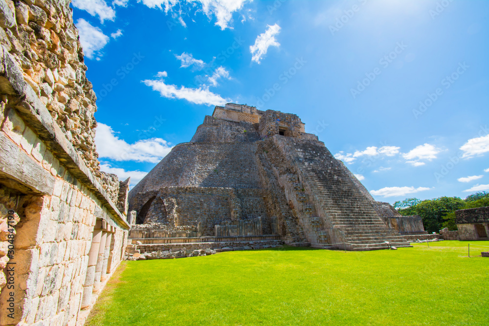 Pyramid of the fortune teller located in the archaeological zone of ...
