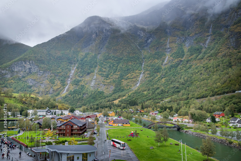 Welcome to Flam, Norway Stock Photo | Adobe Stock