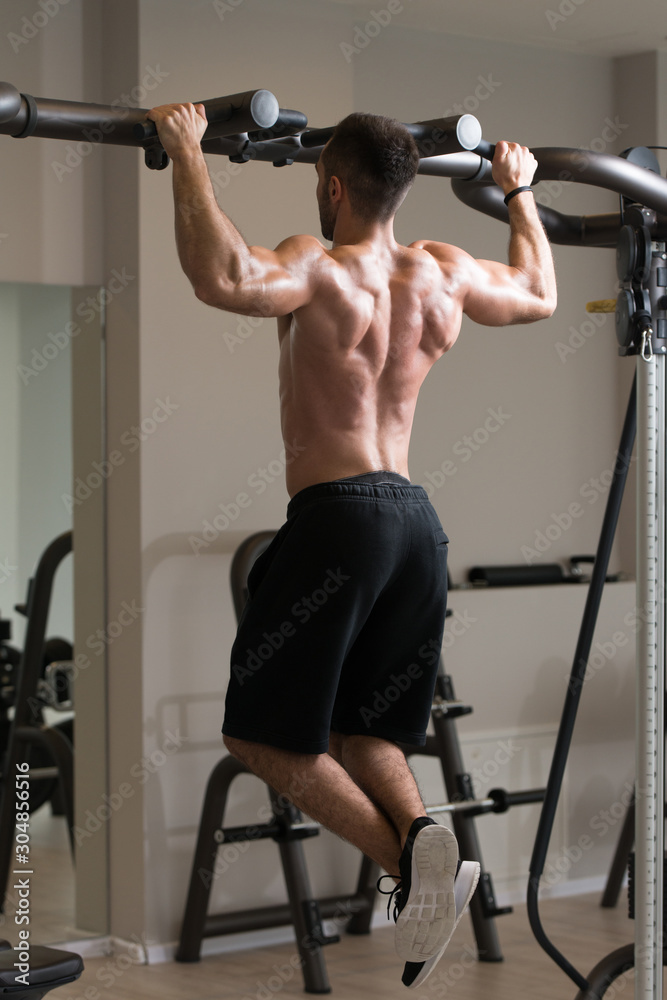 Bodybuilder Doing Pull Ups Best Back Exercises Stock Photo | Adobe Stock