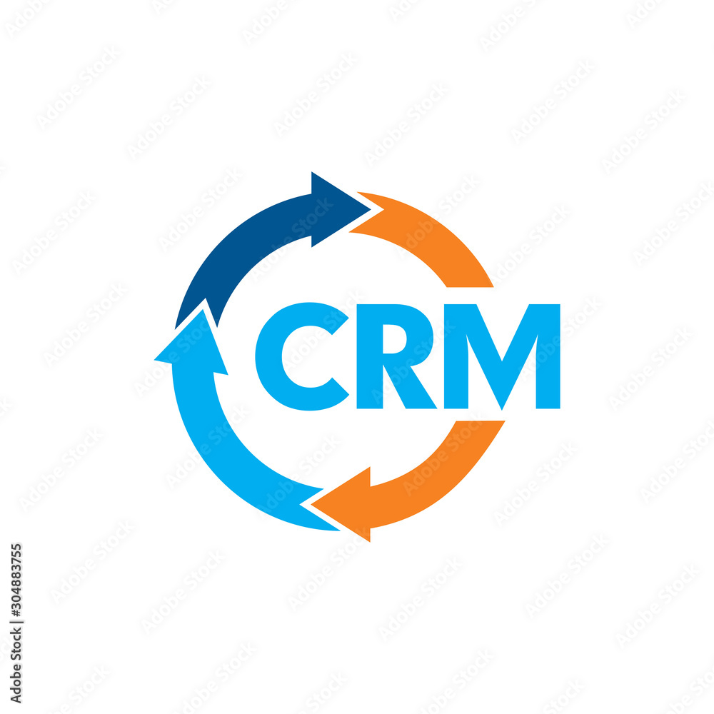 CRM Logo, Business Logo, Cloud Company Logo Stock Vector | Adobe Stock
