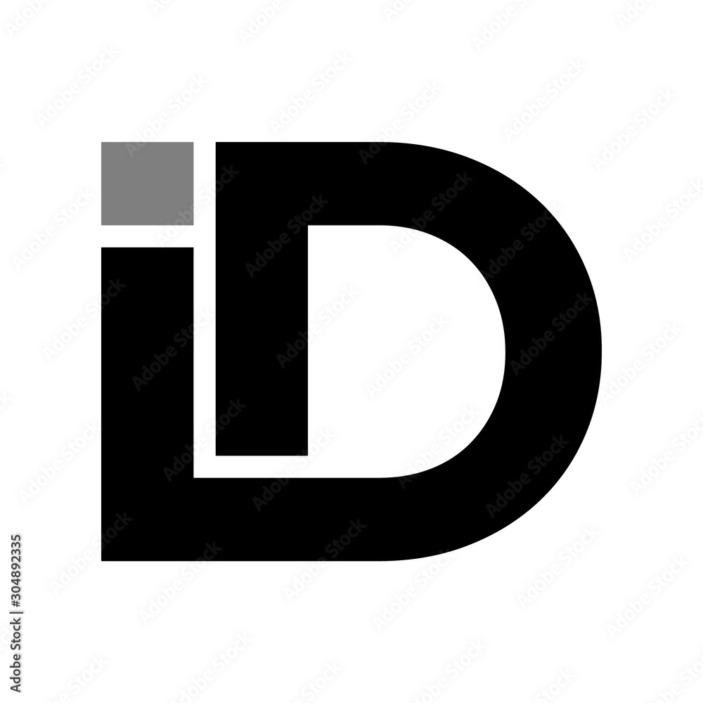 Initial DI Letter logo design vector template Stock Vector | Adobe Stock