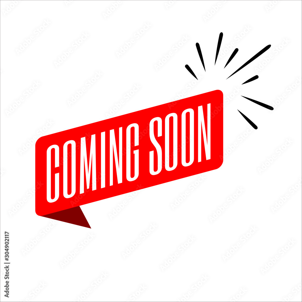 new stylish coming soon sign. an icon for website page site and offline ...