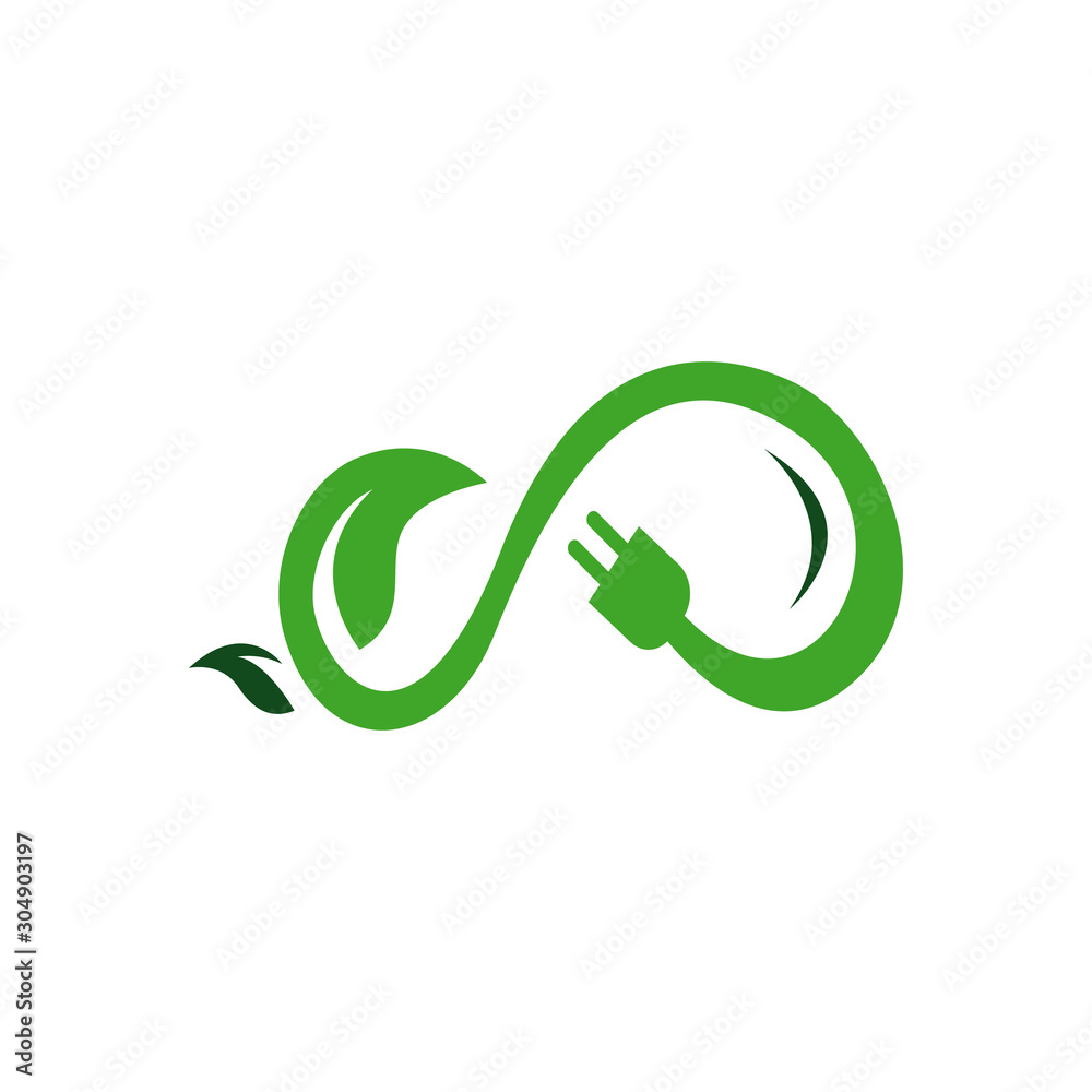 alternative renewable sustainable energy logo vector graphic design ...