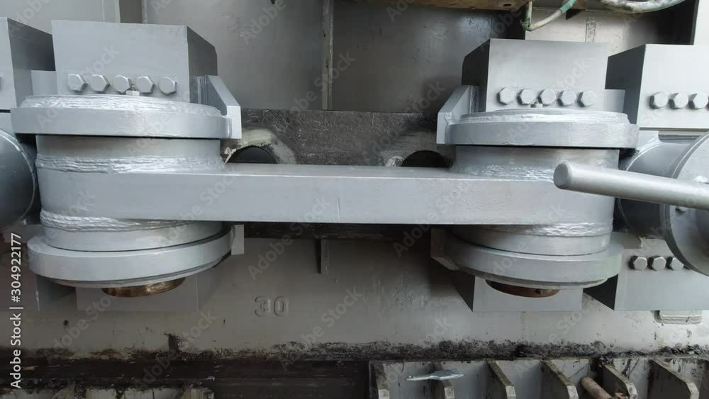 Skidding system on the jack up rig for skidding in and out of the rig ...