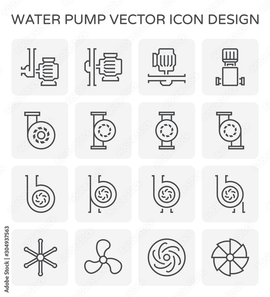 water pump icon Stock Vector | Adobe Stock