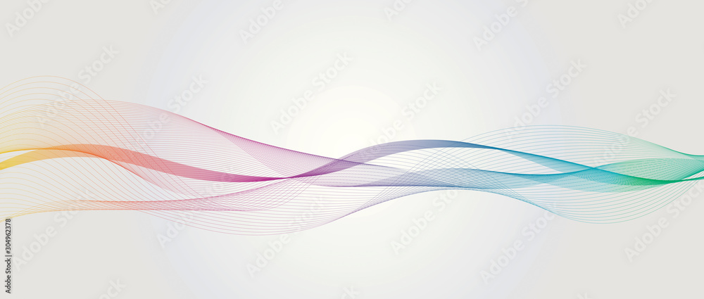 Abstract Line Banner Stock Illustration | Adobe Stock