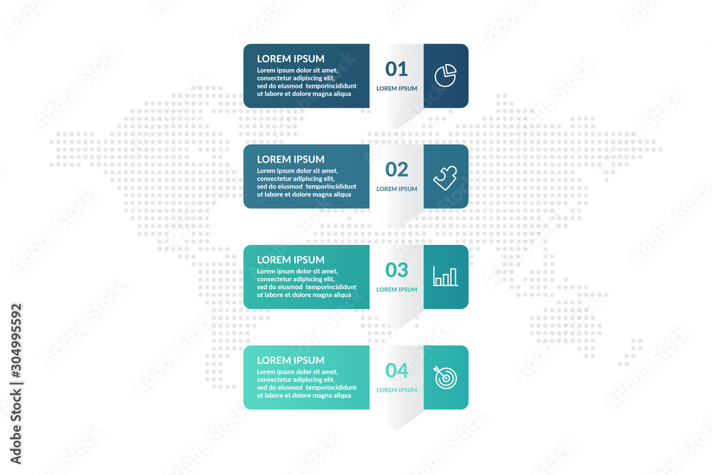 step or process infographic template design . infographic concept for ...