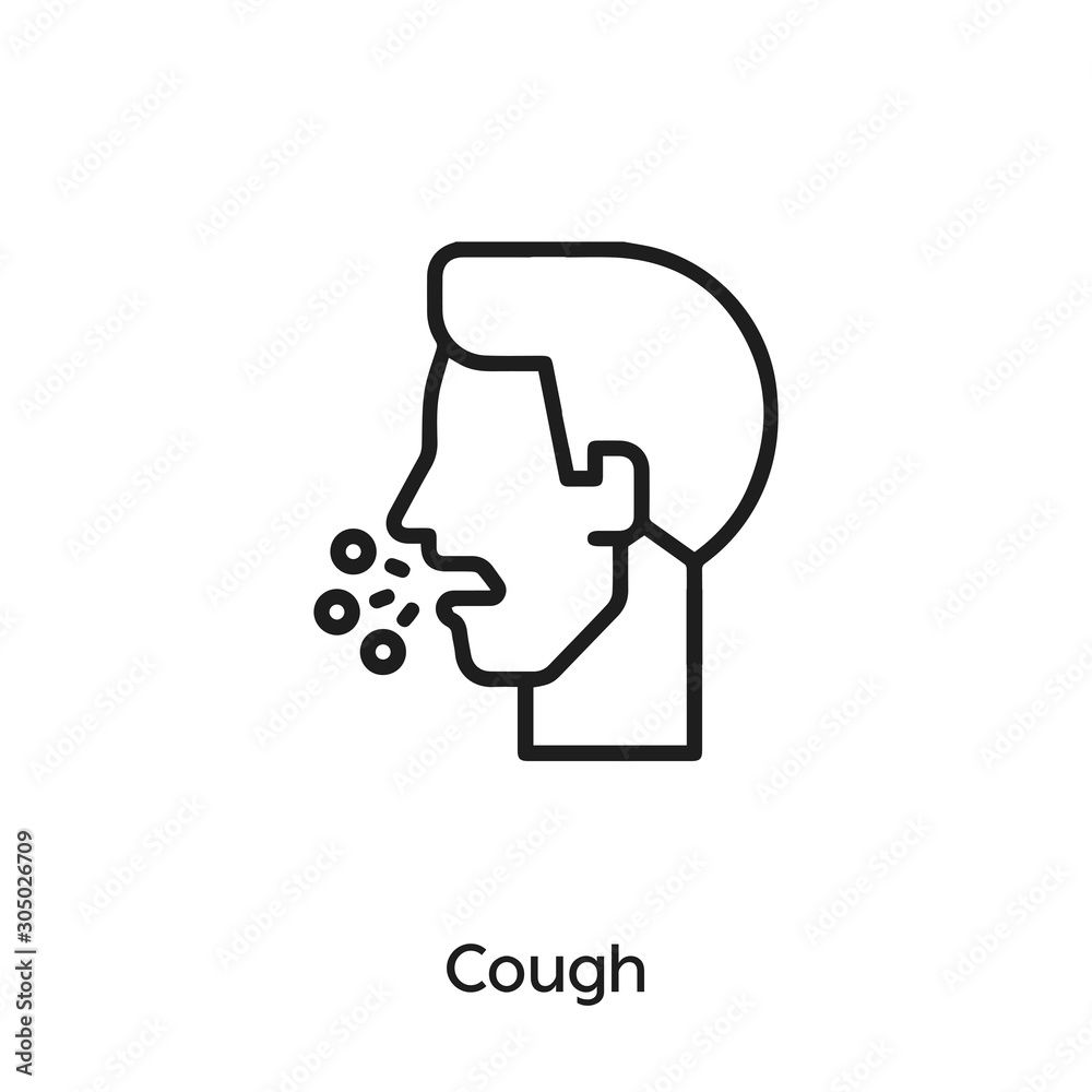 cough icon vector. cough icon vector symbol illustration. Modern simple ...