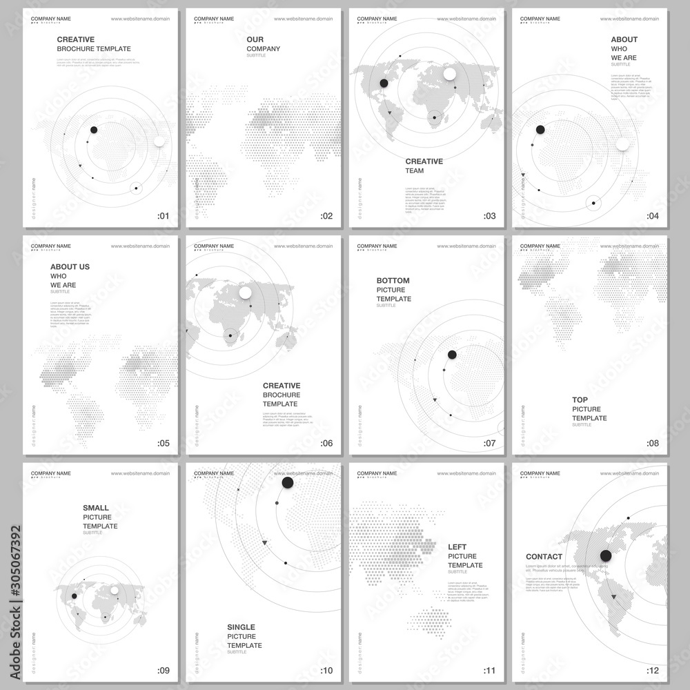 A4 brochure layout of covers design templates for flyer leaflet, A4 ...