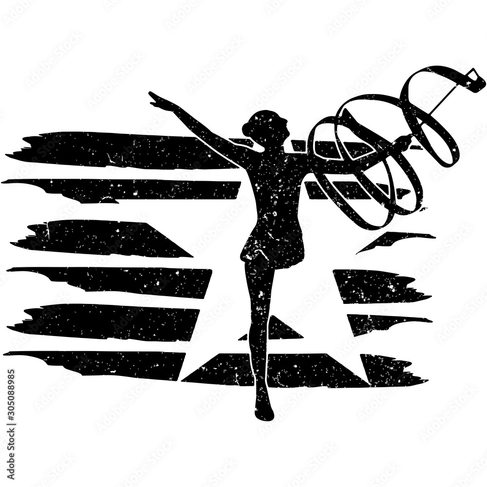 Rythmic Gymnastic flag, American Flag, Fourth of July, 4th of July ...