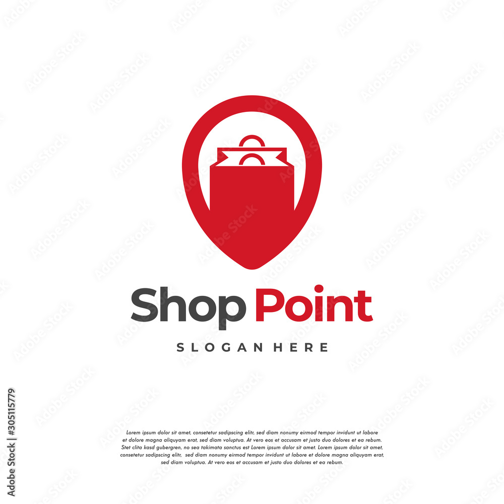 Shop Point logo designs concept vector, Local Shop logo designs ...