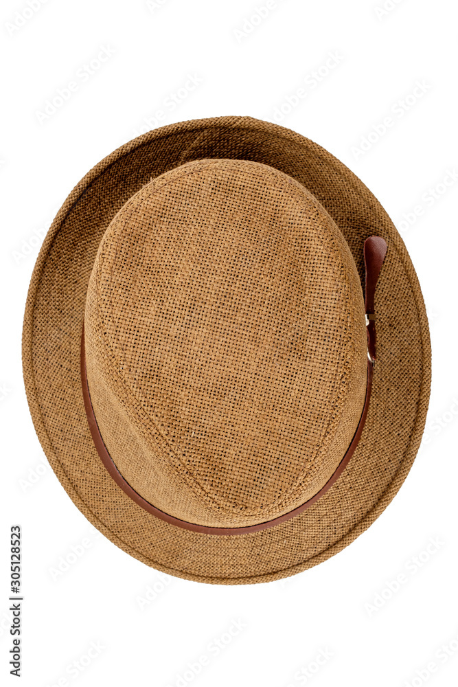 Vintage hat isolated on white background with selection path. Stock ...