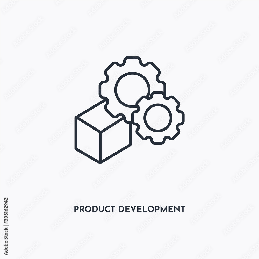 Product development outline icon. Simple linear element illustration ...