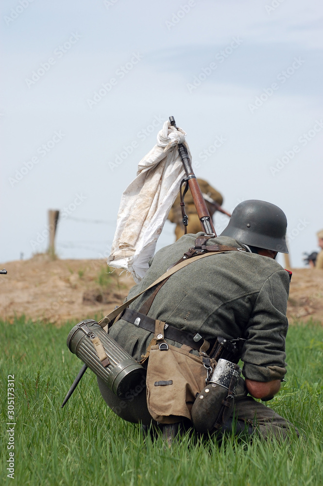 German Wehrmacht infantry soldier In World War II Stock Photo | Adobe Stock