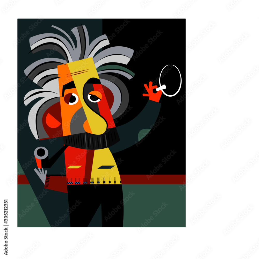 Colorful abstract background, cubism art style, math teacher Stock ...