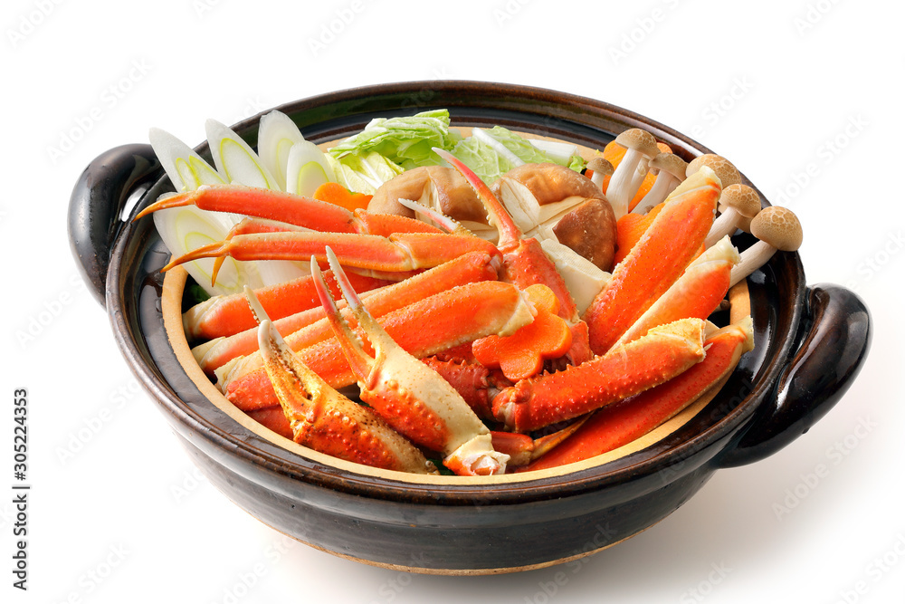 カニ鍋 Japanese style crab hot pot Stock Photo | Adobe Stock