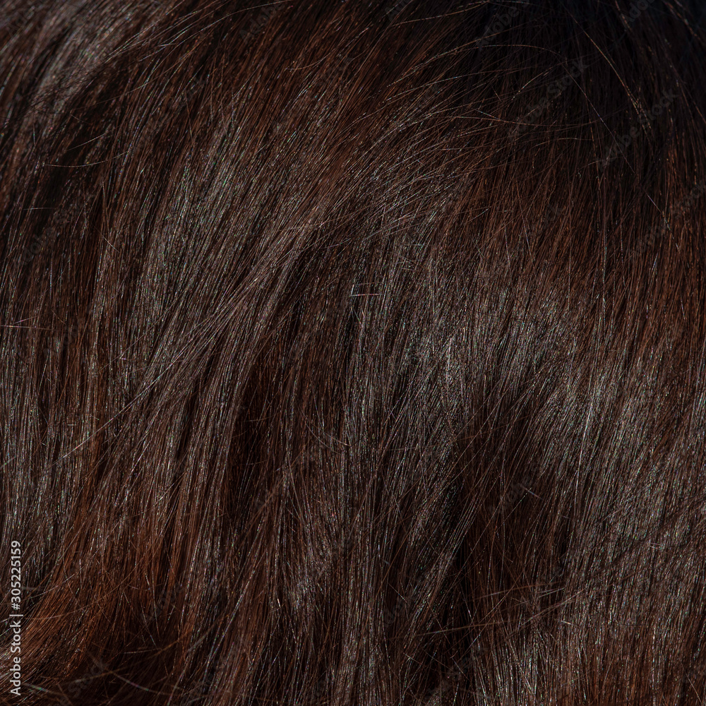 dark brown hair full frame, texture Stock Photo | Adobe Stock