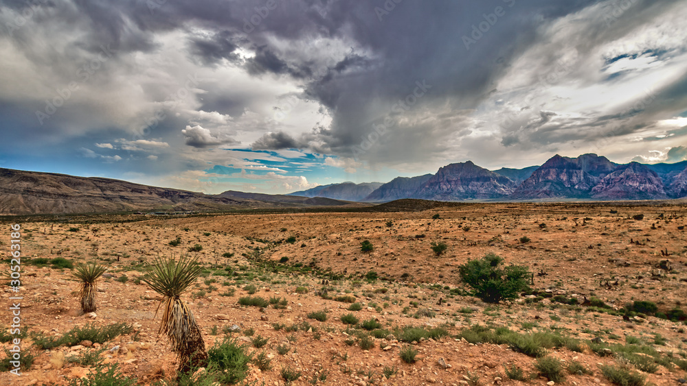 Red Rock State Park along the scenic drive in Las Vegas, Nevada, USA ...