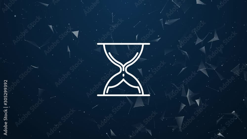 Vidéo Stock Explosive introduction of Hourglass or clepsydra concept ...