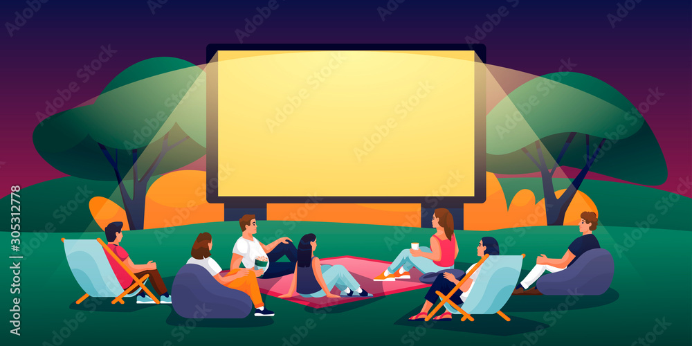 Watching Movie Cartoon