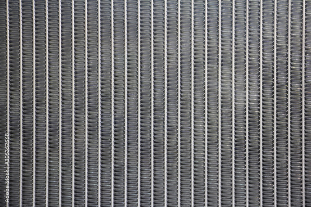 Car radiator cooling cells close-up, vertical texture for background ...