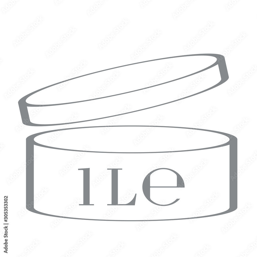 1 Liter l sign l-mark estimated volumes 1000 milliliters ml Vector ...