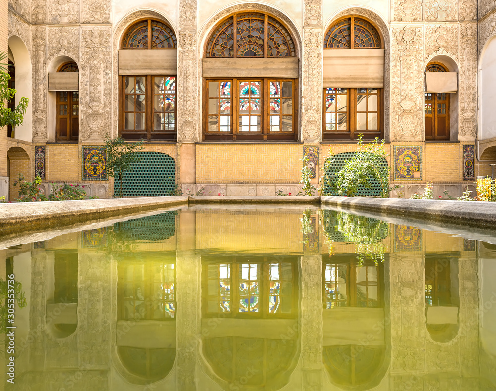 Masoudieh historic mansion from Qajar dynasty, built in 1879, Tehran ...
