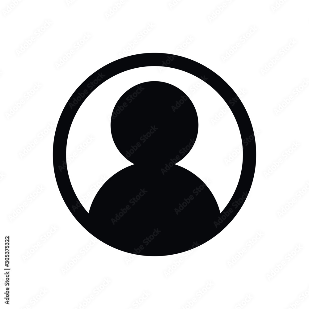 User profile login or access authentication icon button set. People ...