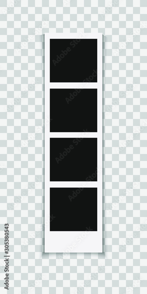 Photo frame. Classic photo booth elements. Realistic mockup, vector ... Photo frame. Classic photo booth elements. Realistic mockup, vector ...